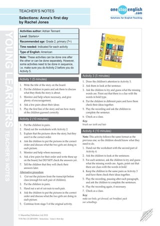 English Stories & Activities (Beginner) | PDF