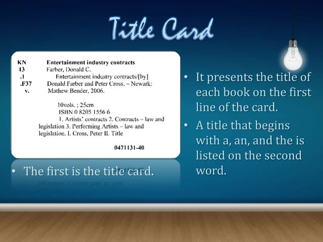Card Catalogs | PPTX | Shopping