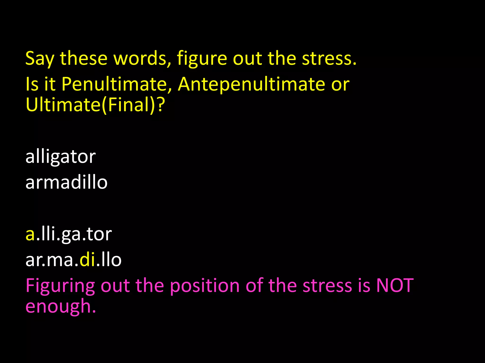 English syllables (ii) | PPTX