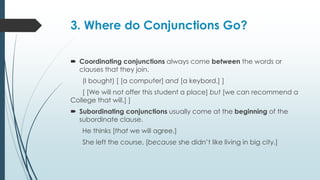 English syntax parts of speech - conjunctions and interjections ...
