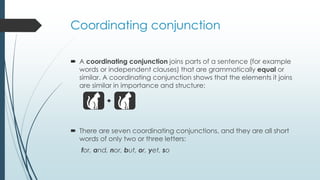 English syntax parts of speech - conjunctions and interjections ...