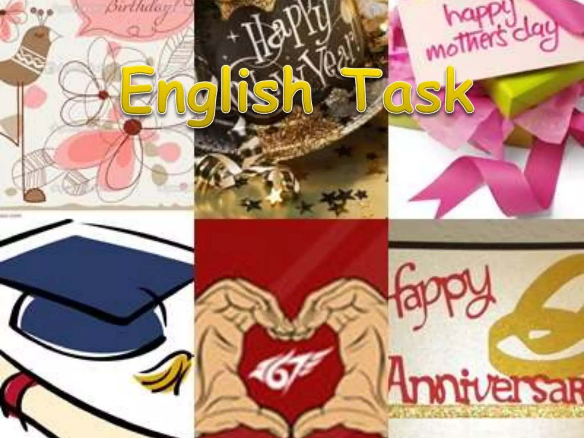 English task - Greeting Card | PPTX | Birthday | Personal Celebrations ...