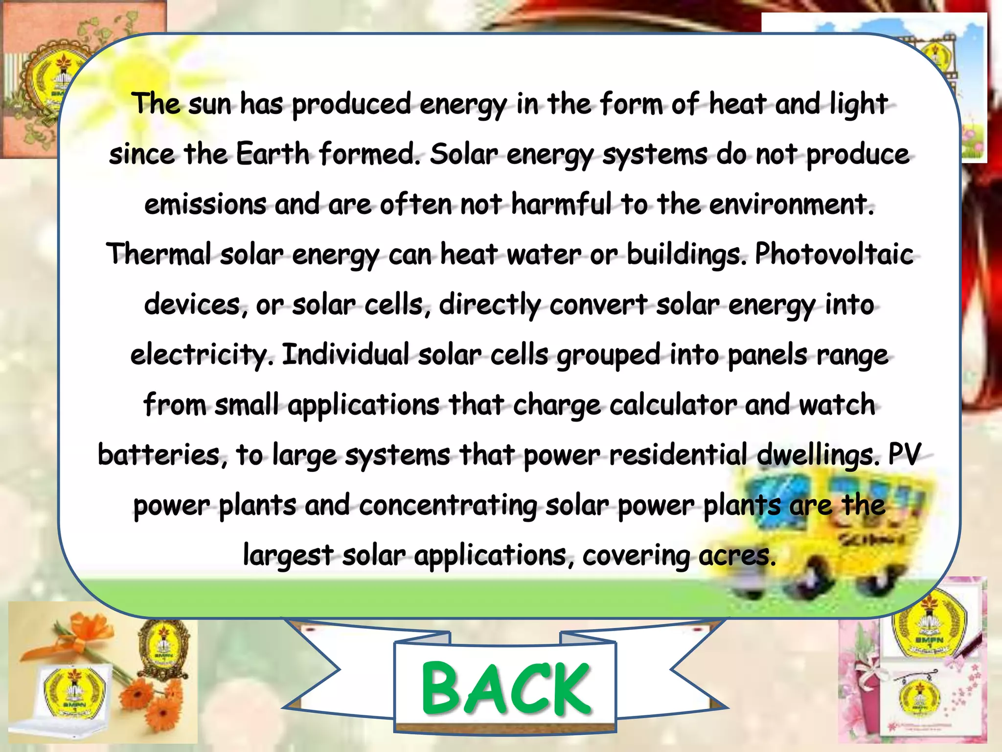 ENGLISH TASK " RENEWABLE SOURCE & UNRENEWABLE SOURCE " | PPTX | Science