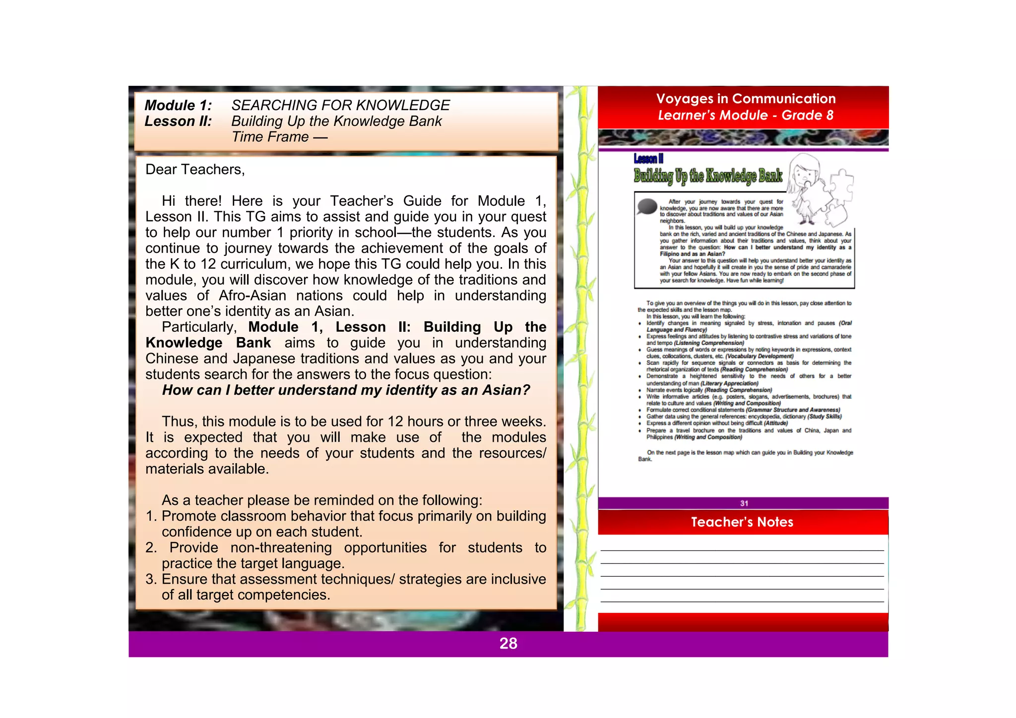 Grade 8 English teachers guide Q1 Only | PDF