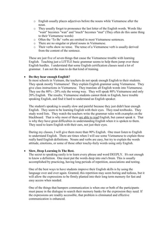 English teaching methods for vietnam | PDF