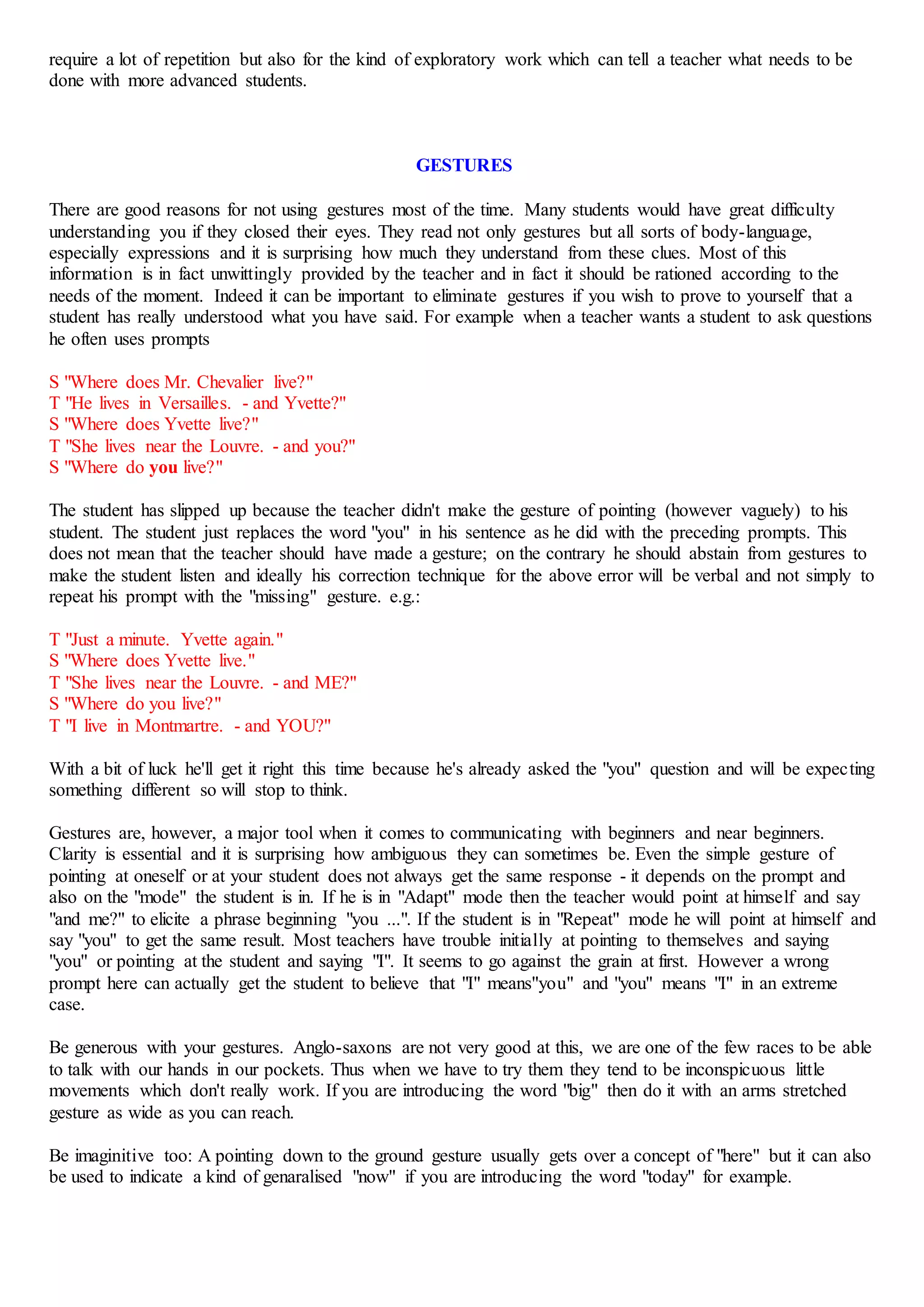 English teaching practical hints | PDF