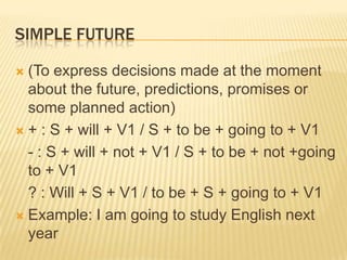 English tenses | PPTX