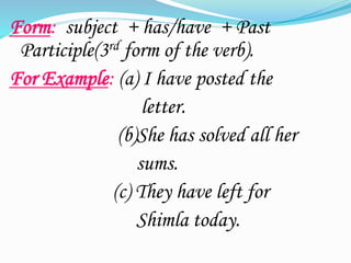 English (tenses) | PPTX