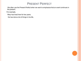 English tenses | PPTX