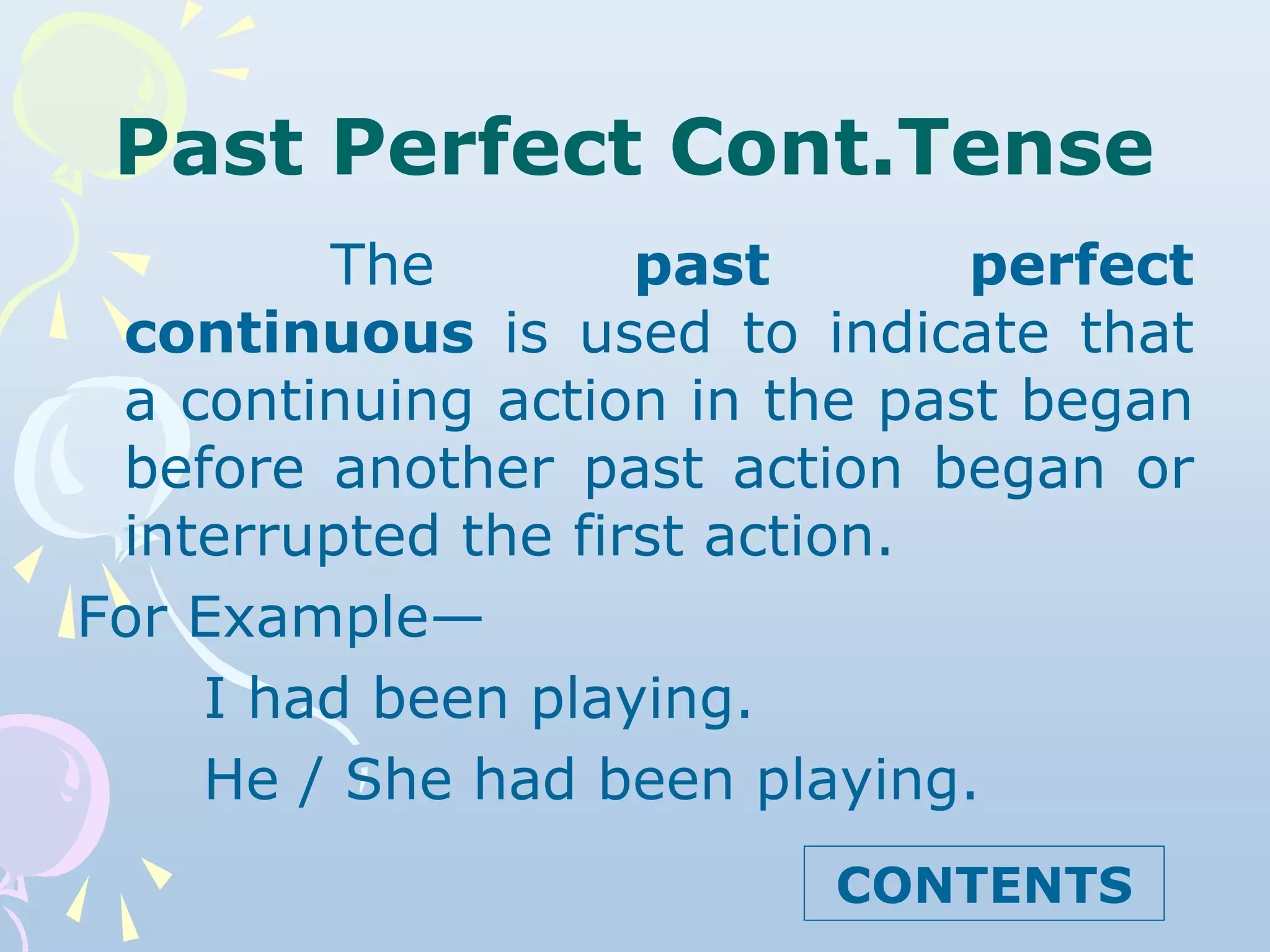 English tenses 6th | PPTX