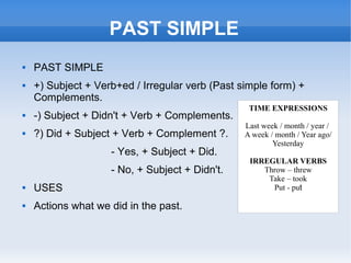 ENGLISH TENSES MARINA | PPT