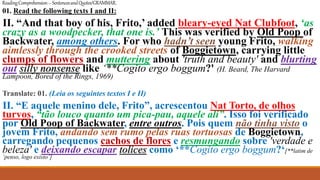 English TEST. Reading Comprehension – Sentences and Quotes_GRAMMAR..pptx