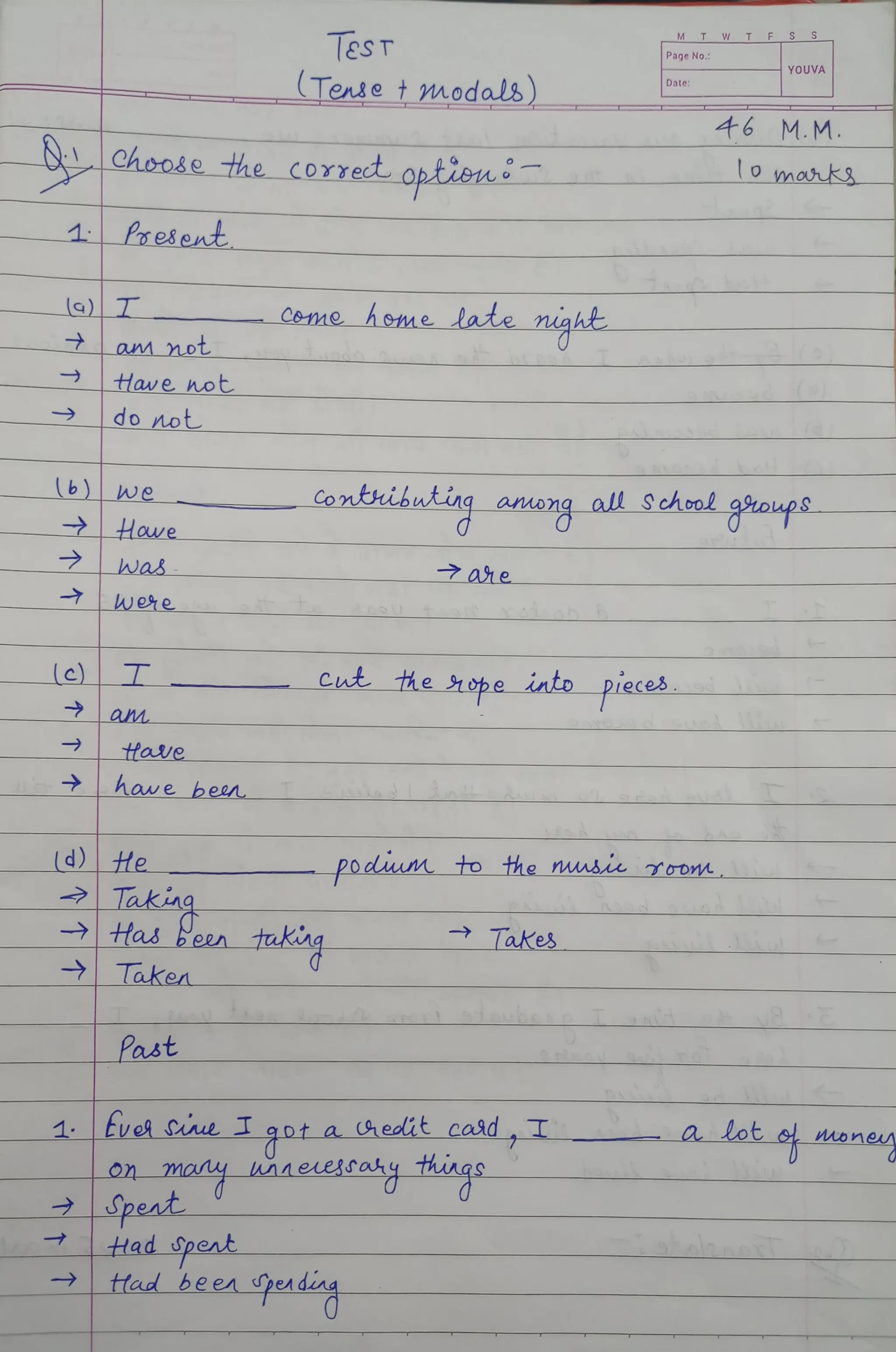 English Question Paper – Class 10 | Grammar, Literature, Writing | PDF