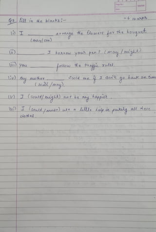 English Question Paper – Class 10 | Grammar, Literature, Writing | PDF