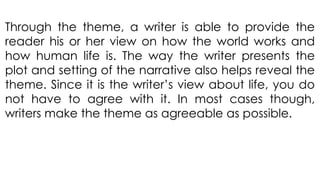 Elements of Short Story: Theme PPT GRADE 6 .pptx