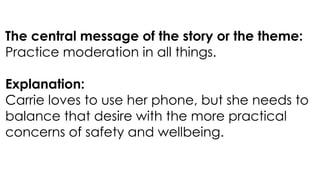 Elements of Short Story: Theme PPT GRADE 6 .pptx
