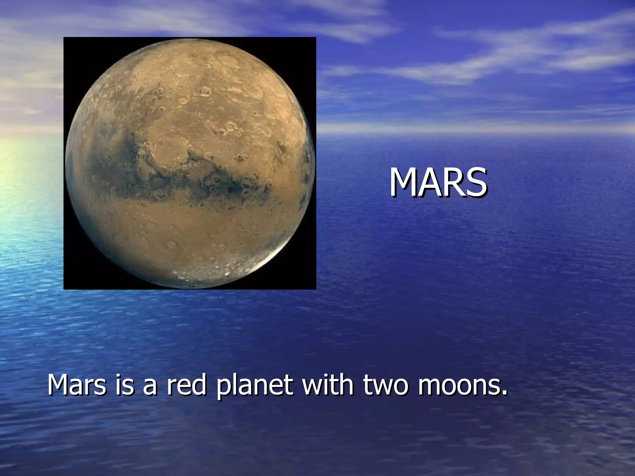 Los planetas en inglés | ODP