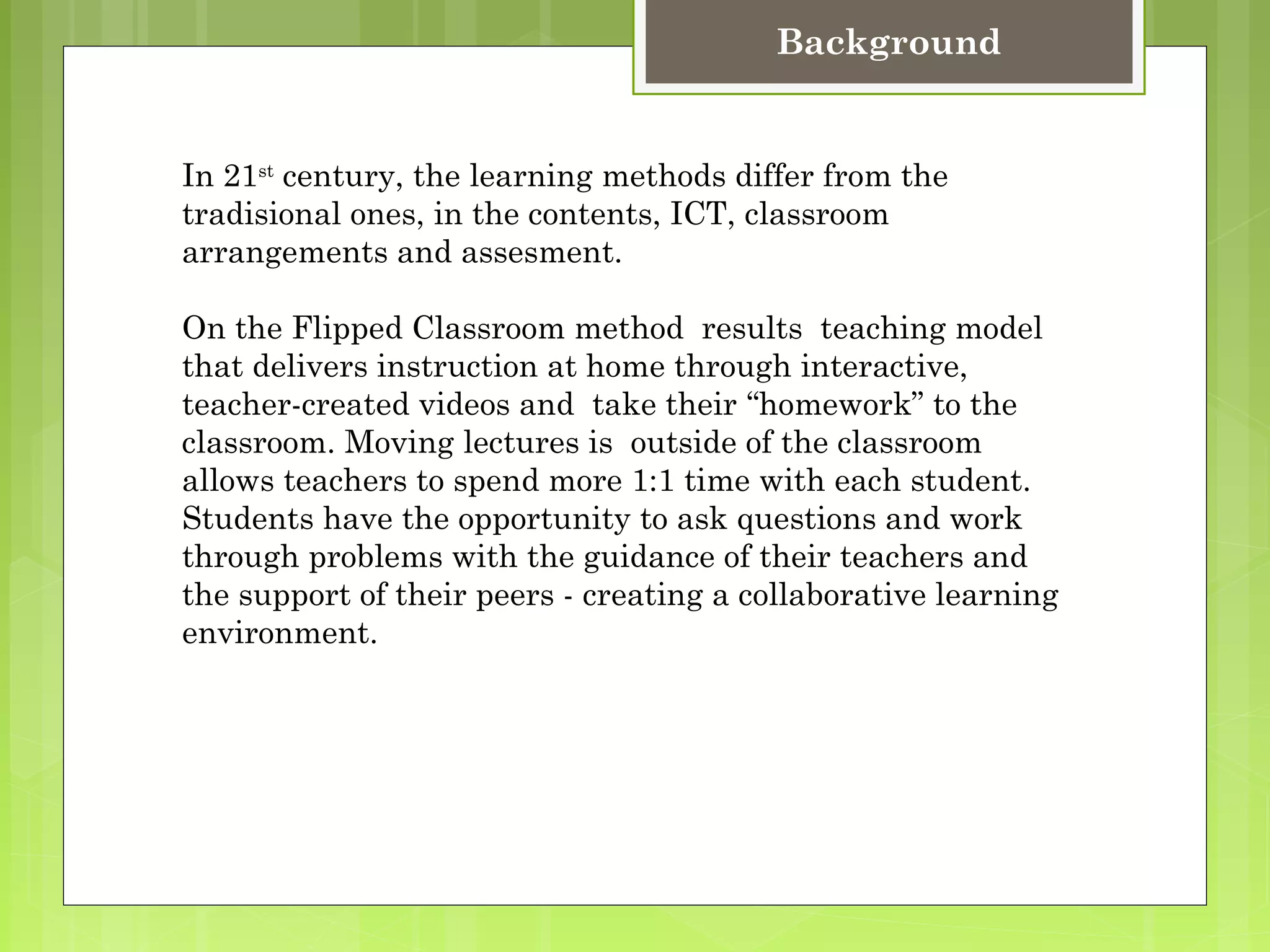Flipped Classroom Method | PPT