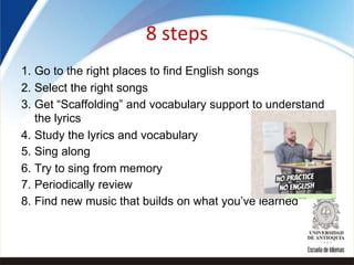 English through music | PPTX