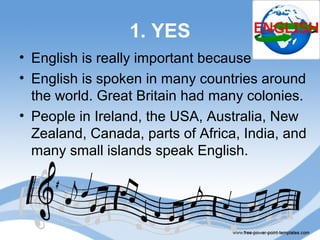 English through songs | PPT