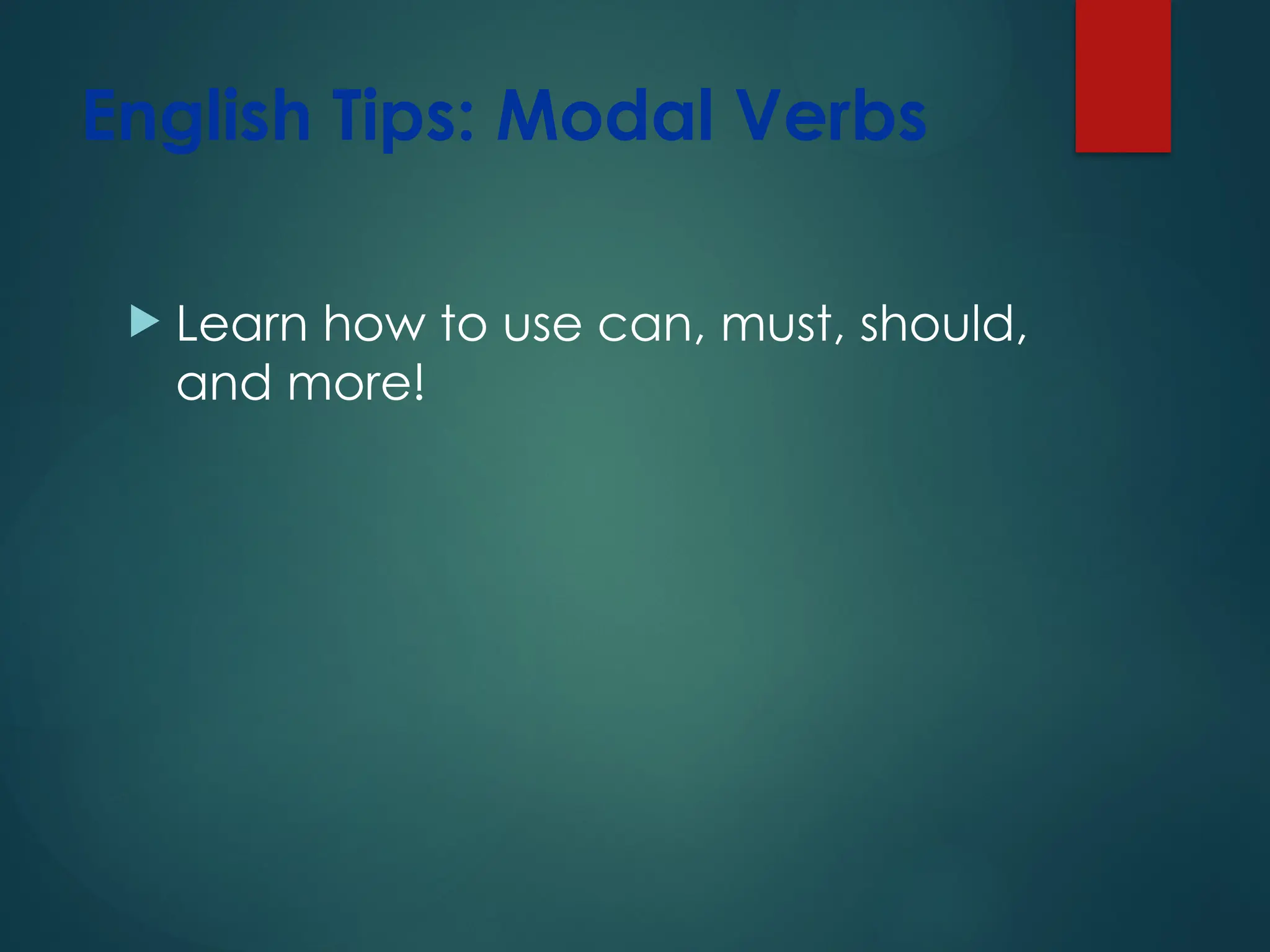 English Tips Modal Verbs.pptx con detalles increibles | PPTX
