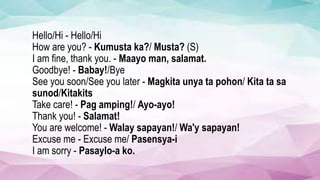English to bisaya translation | PPTX