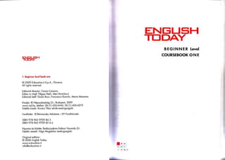 English today 1 book | PDF