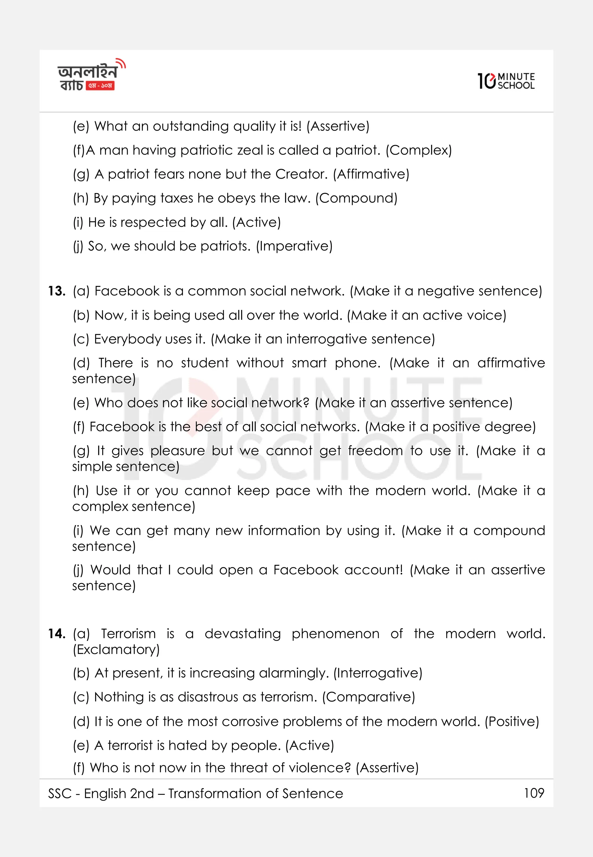 English Transformation of Sentences.pdf