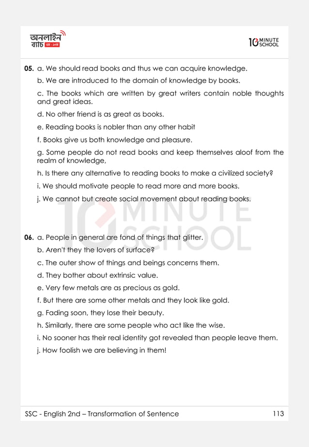 English Transformation of Sentences.pdf