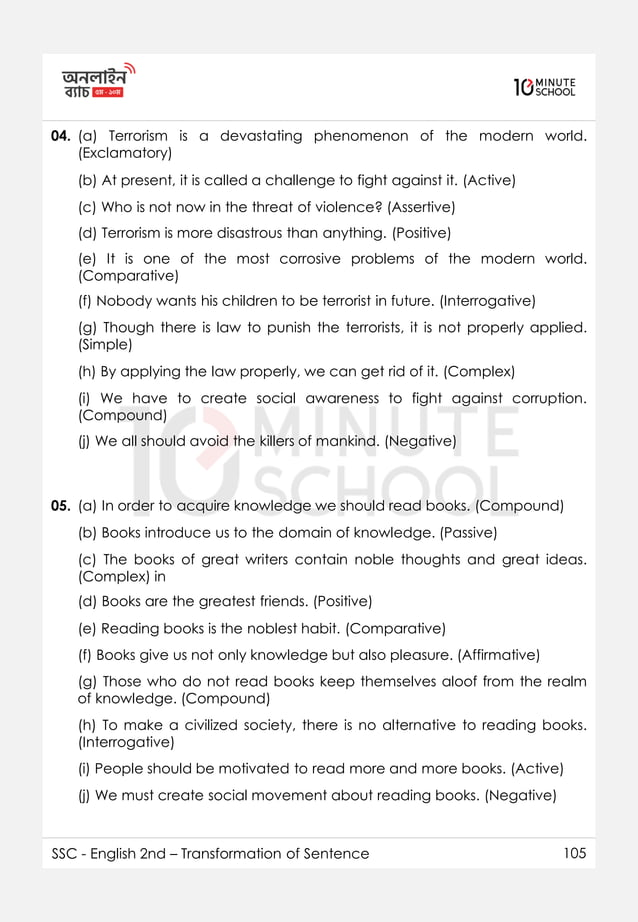 English Transformation of Sentences.pdf