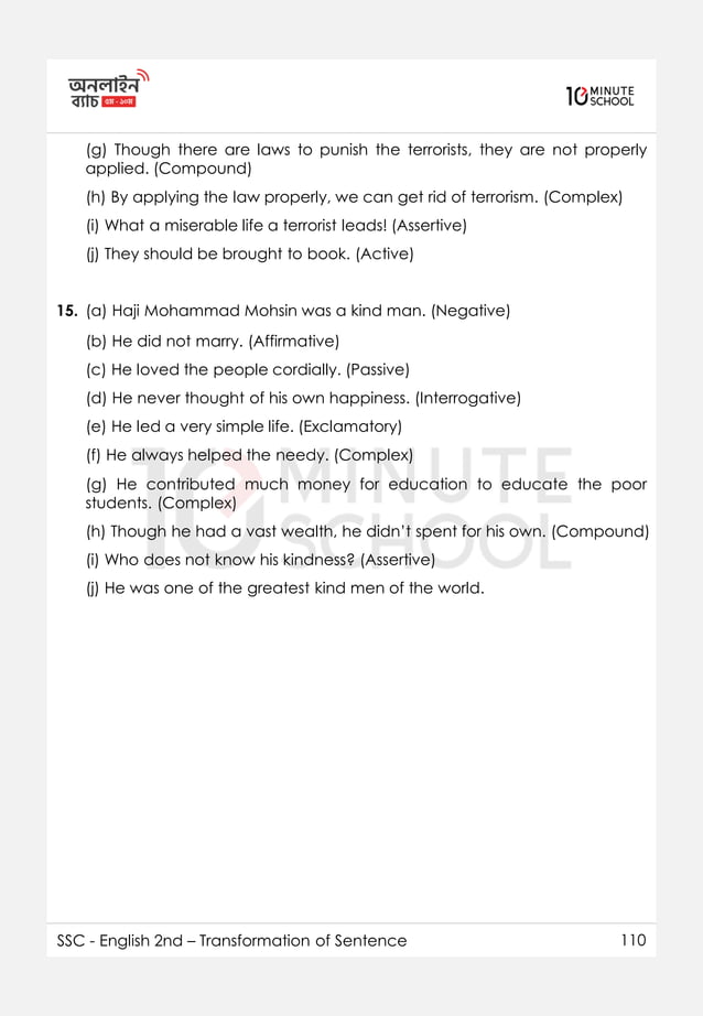 English Transformation of Sentences.pdf