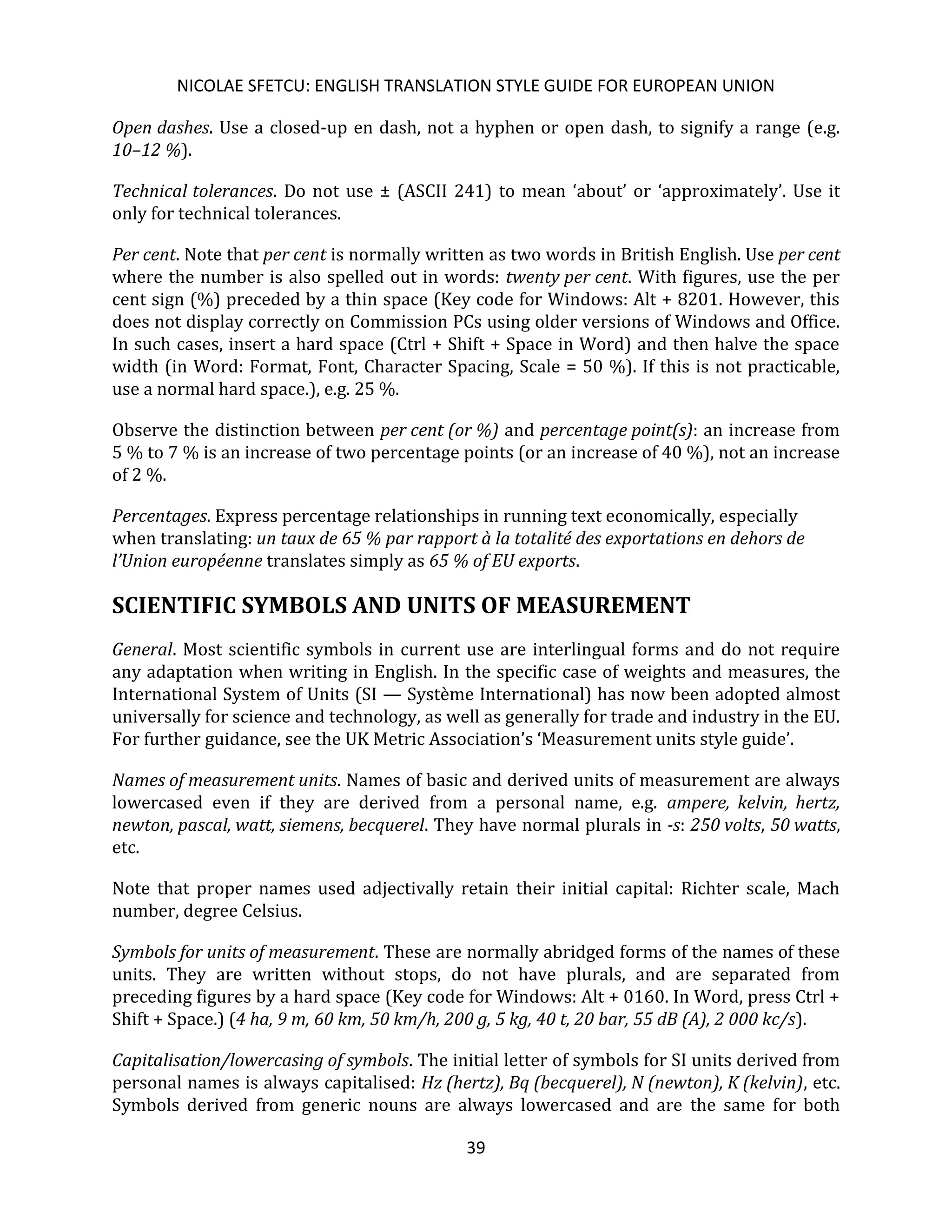 English Translation Style Guide for European Union | PDF