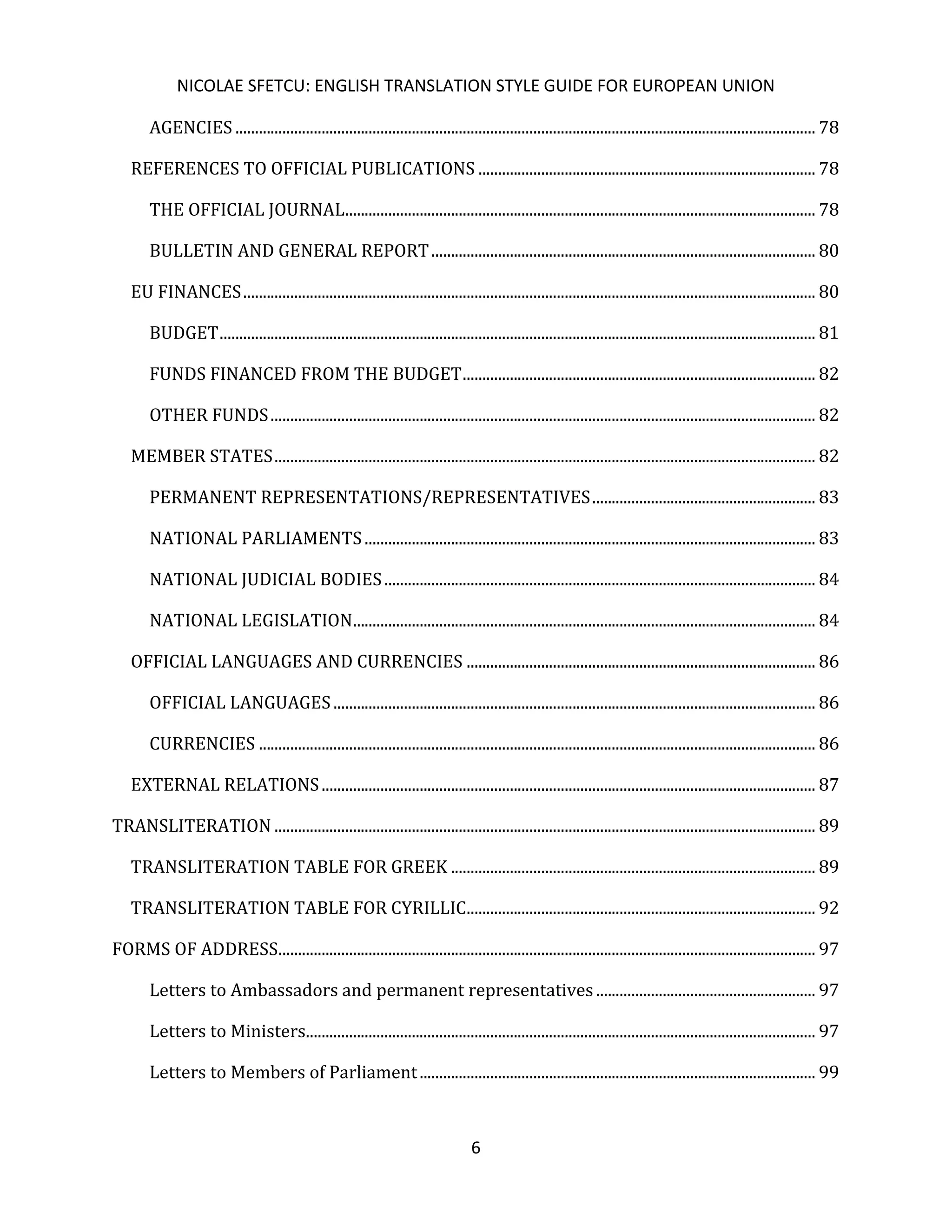 English Translation Style Guide for European Union | PDF