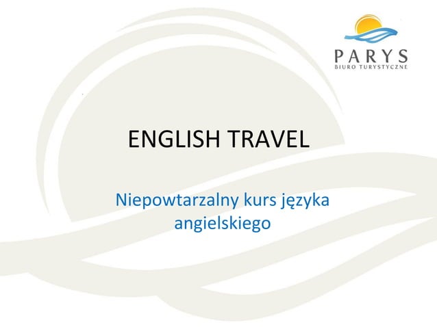 English Travel prezentacja 2015 | PPT