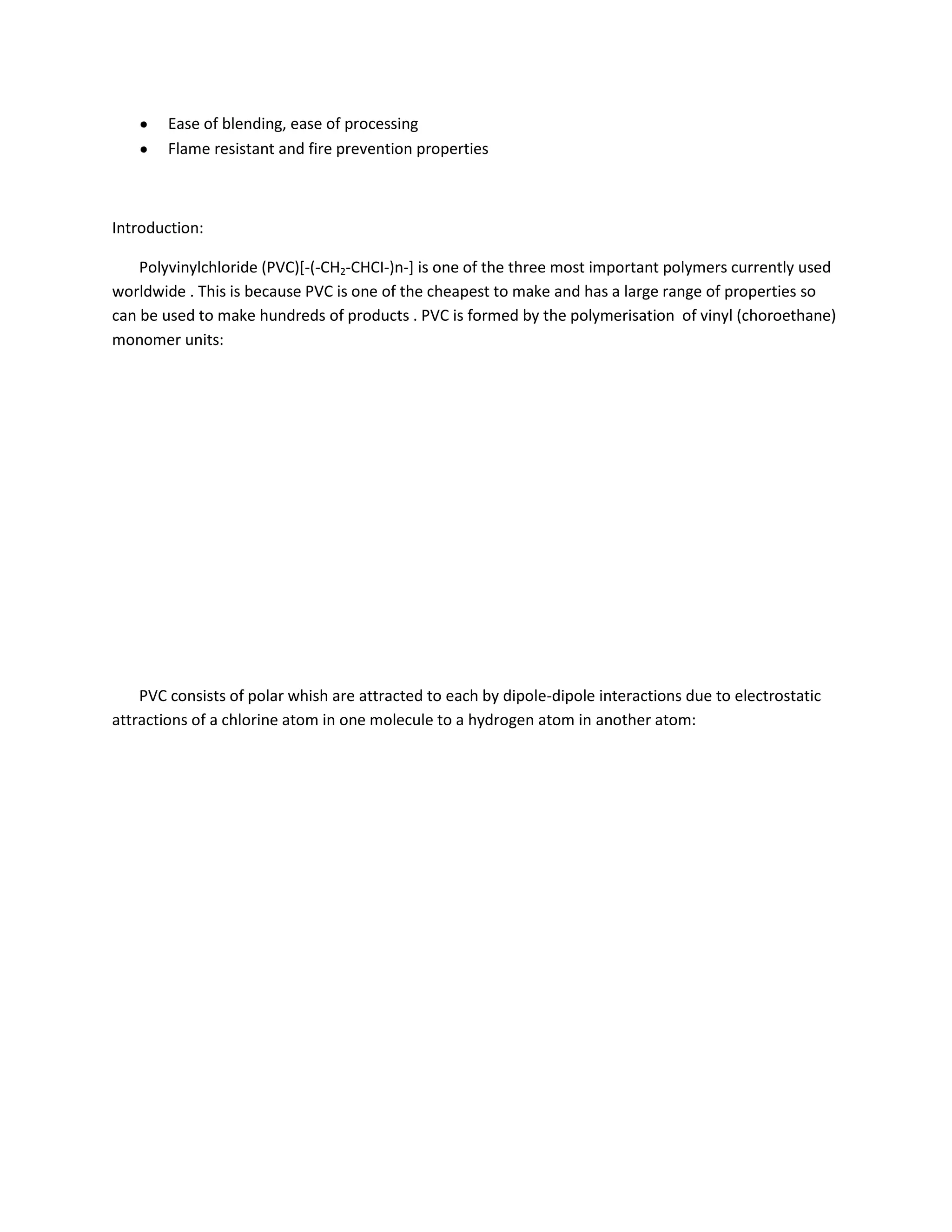 pvc pipe | DOCX | Chemistry | Science