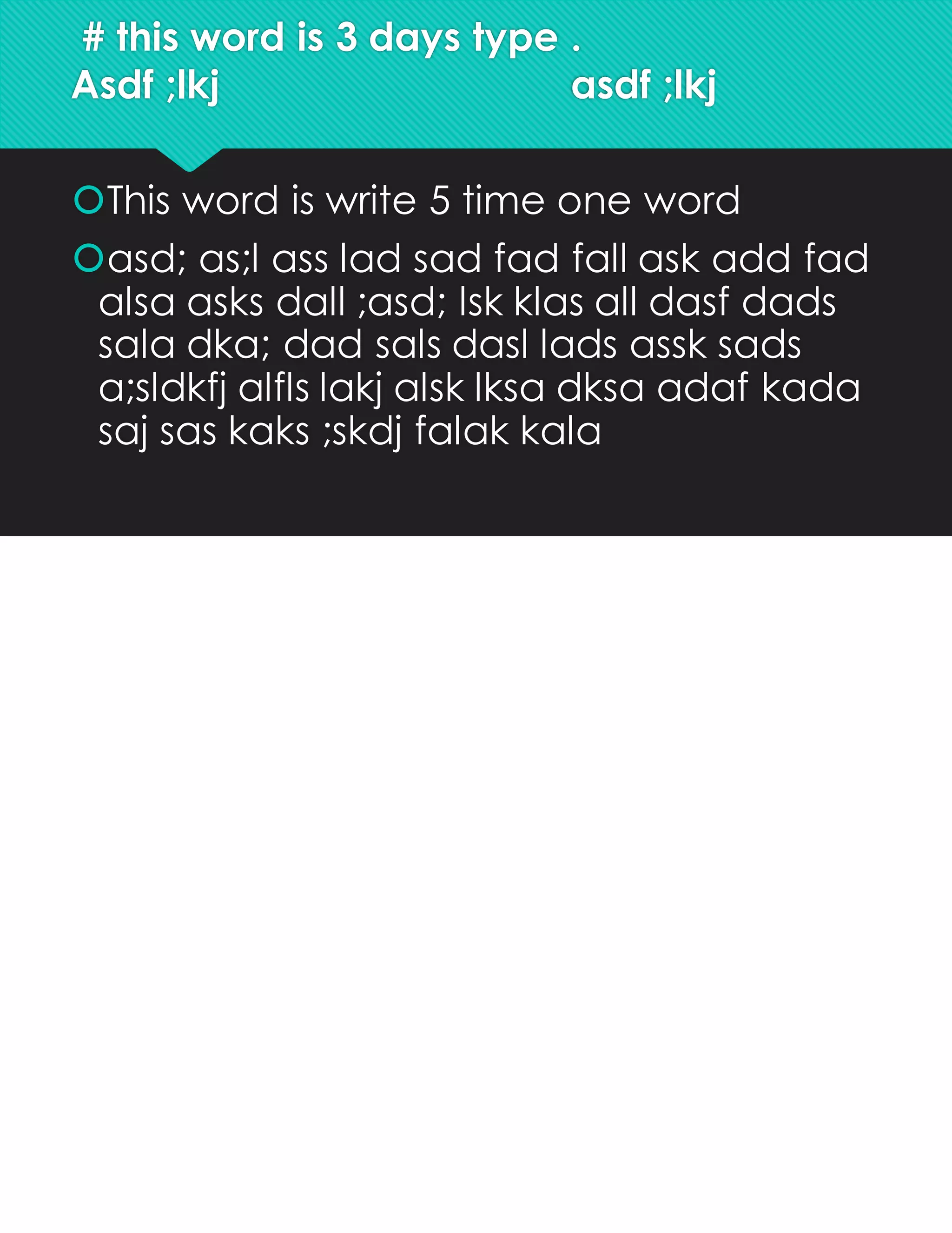 English typing | PDF