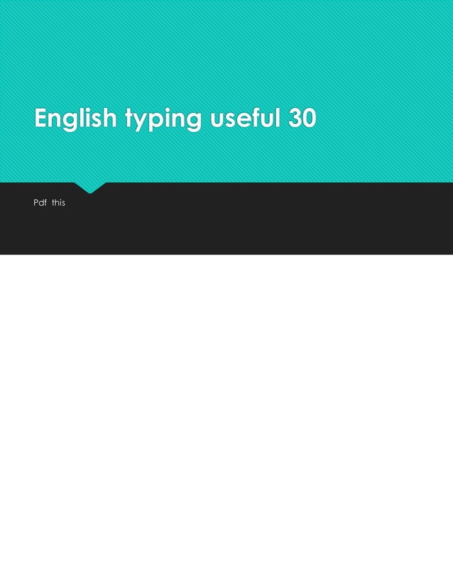 English typing | PDF | Freelance Writing | Content Production