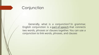 english Unit 5.pptx kond of conjunctions | PPT