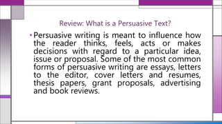 English unit 9.4 it’s a matter of opinion week three | PPT