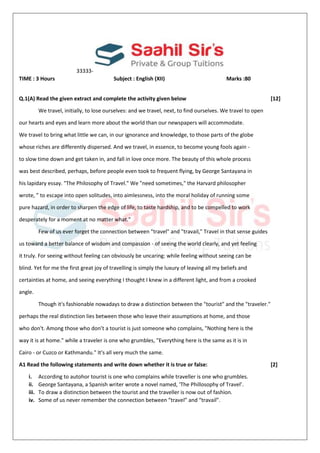 English uttam paper speci 3 HSC.docx | Travel