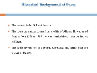 My Last Duchess | PPT