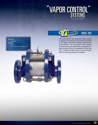 Vapour Control Systems - Cashco Products | PDF