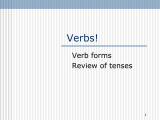 English Verb-Tenses - with a timeline.ppt