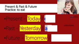 English verb tenses PastPresentFuture review | PPTX