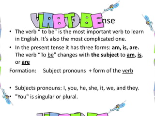 English verb to be present tense | PPTX