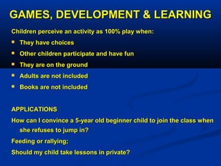 Applications of Developmental Psychology in Teaching Tennis to Children ...