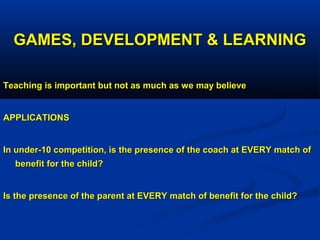 Applications of Developmental Psychology in Teaching Tennis to Children ...