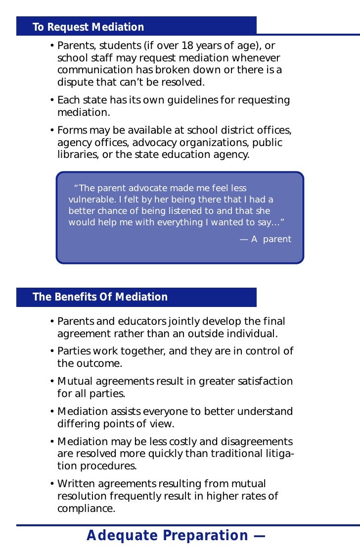 Mediation Guide for Parents