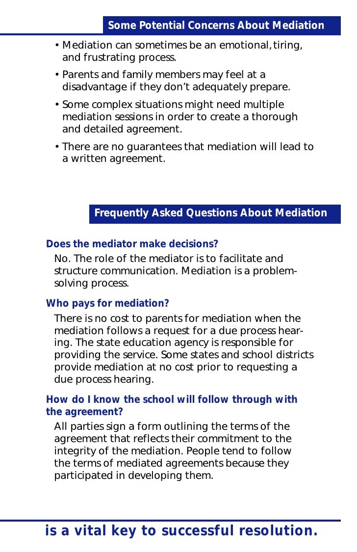 Mediation Guide for Parents