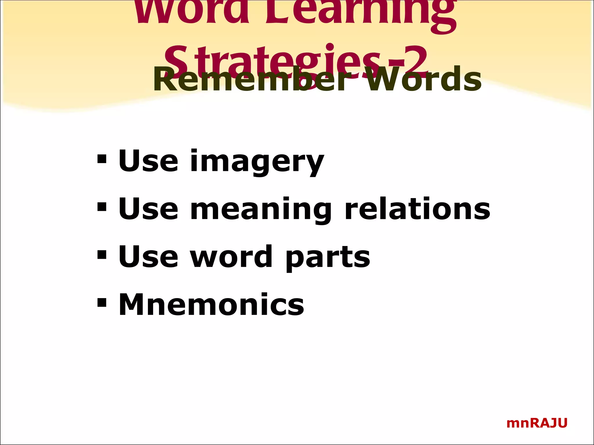 English Vocabulary | PPT